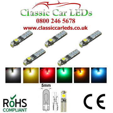 6 Volt LED Bulbs Collection Positive and Negative Earth – Classic Car ...