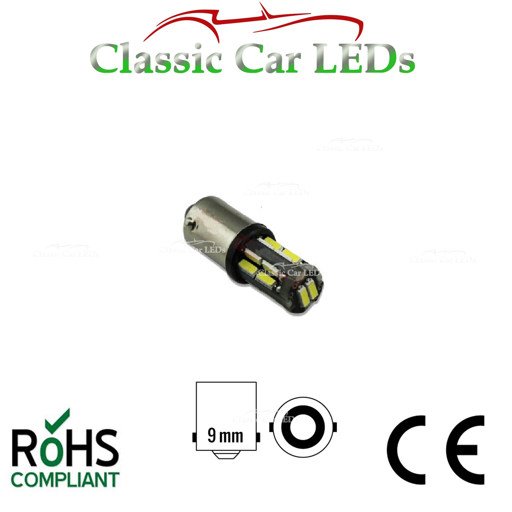 BA9S BRIGHT WHITE 200 LUMEN T4W 233 LED SIDELIGHT UPGRADE BULB LLB233 ...