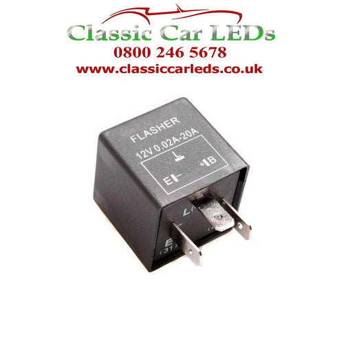 12V ELECTRONIC INDICATOR / FLASHER RELAY WITH OE CLICKING SOUND EP35 ...